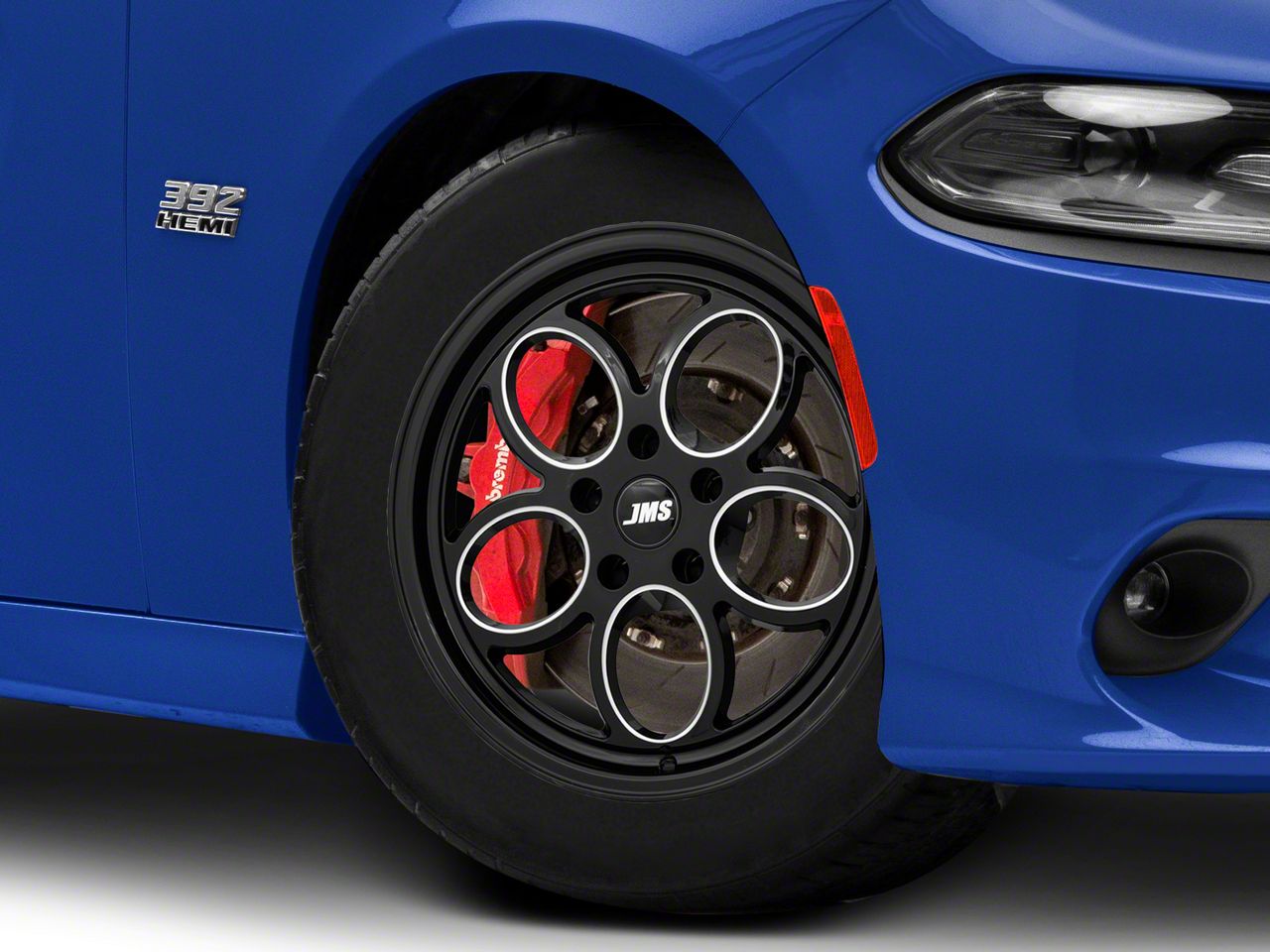 JMS Charger Savage Series Black Clear with Diamond Cut Wheel; Front ...