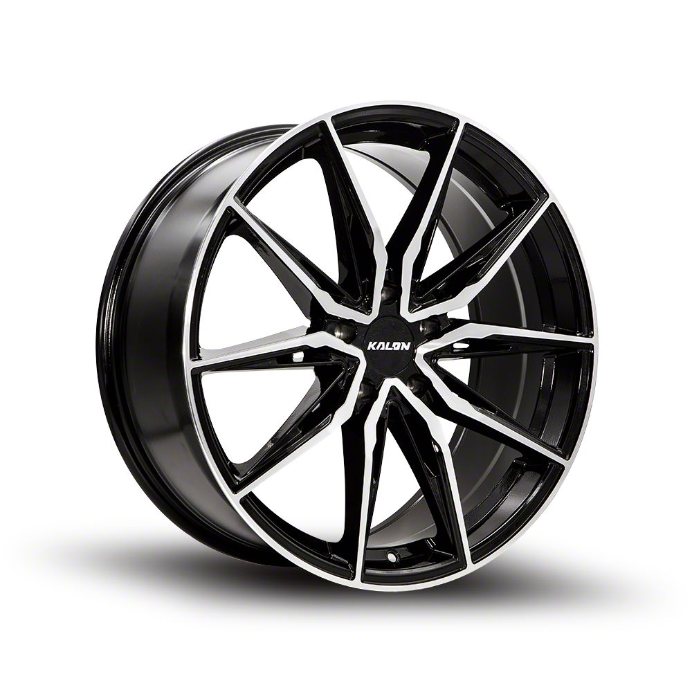 Kalon Mustang Cypher Gloss Black with Machined Face Wheel; 18x8; 35mm ...