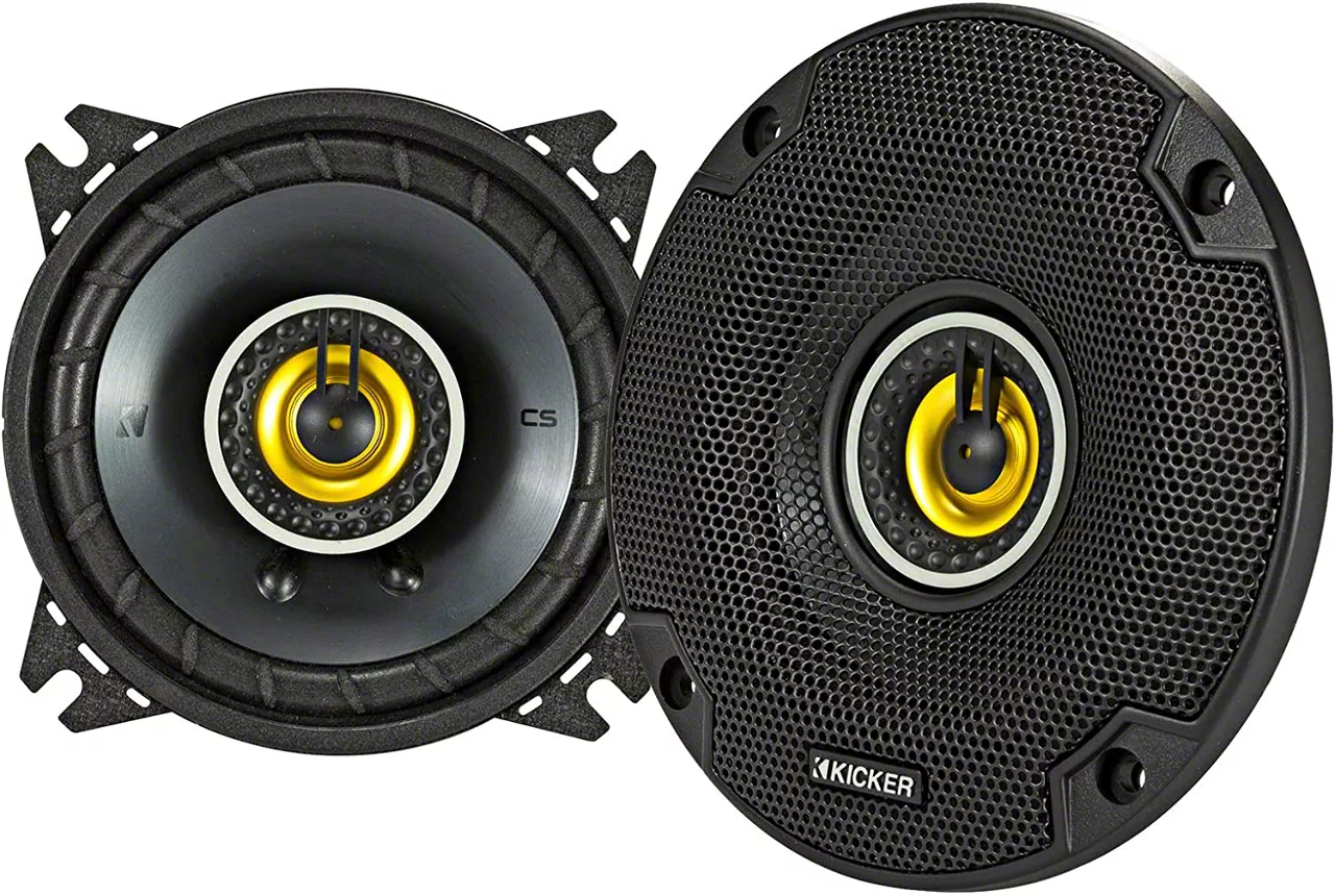Kicker Charger CS-Series 4-Inch Coaxial Speakers 46CSC44 (Universal ...