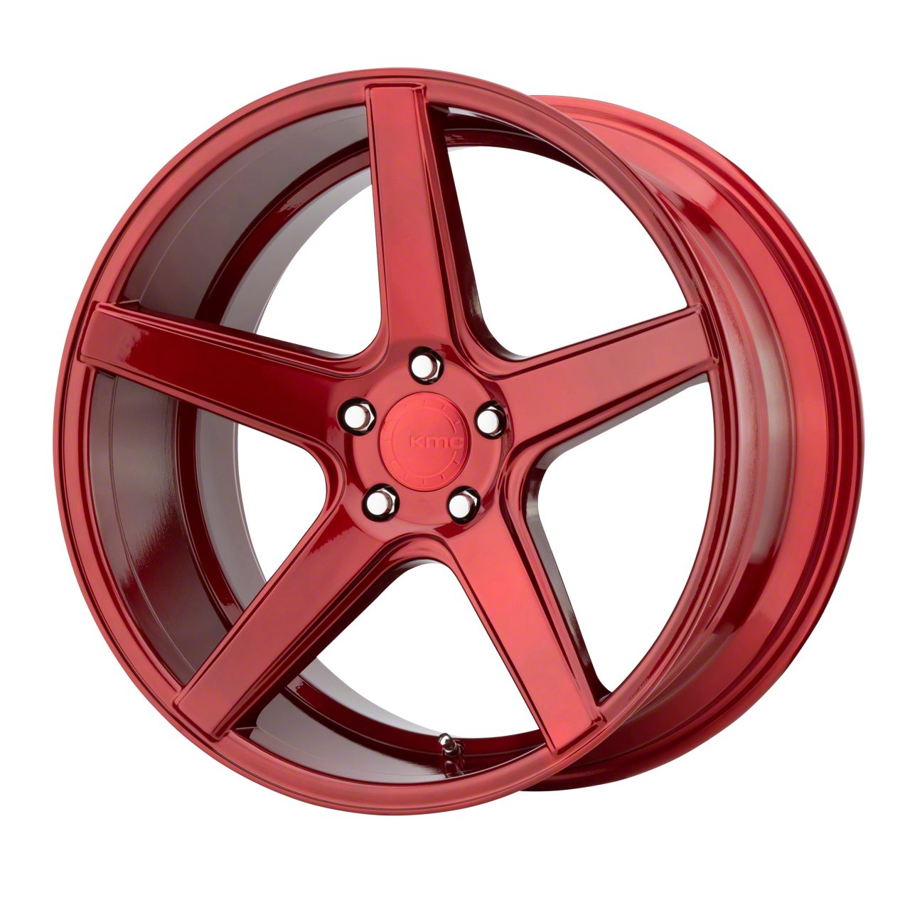 KMC Challenger District Candy Red Wheel; 20x9; 25mm Offset ...