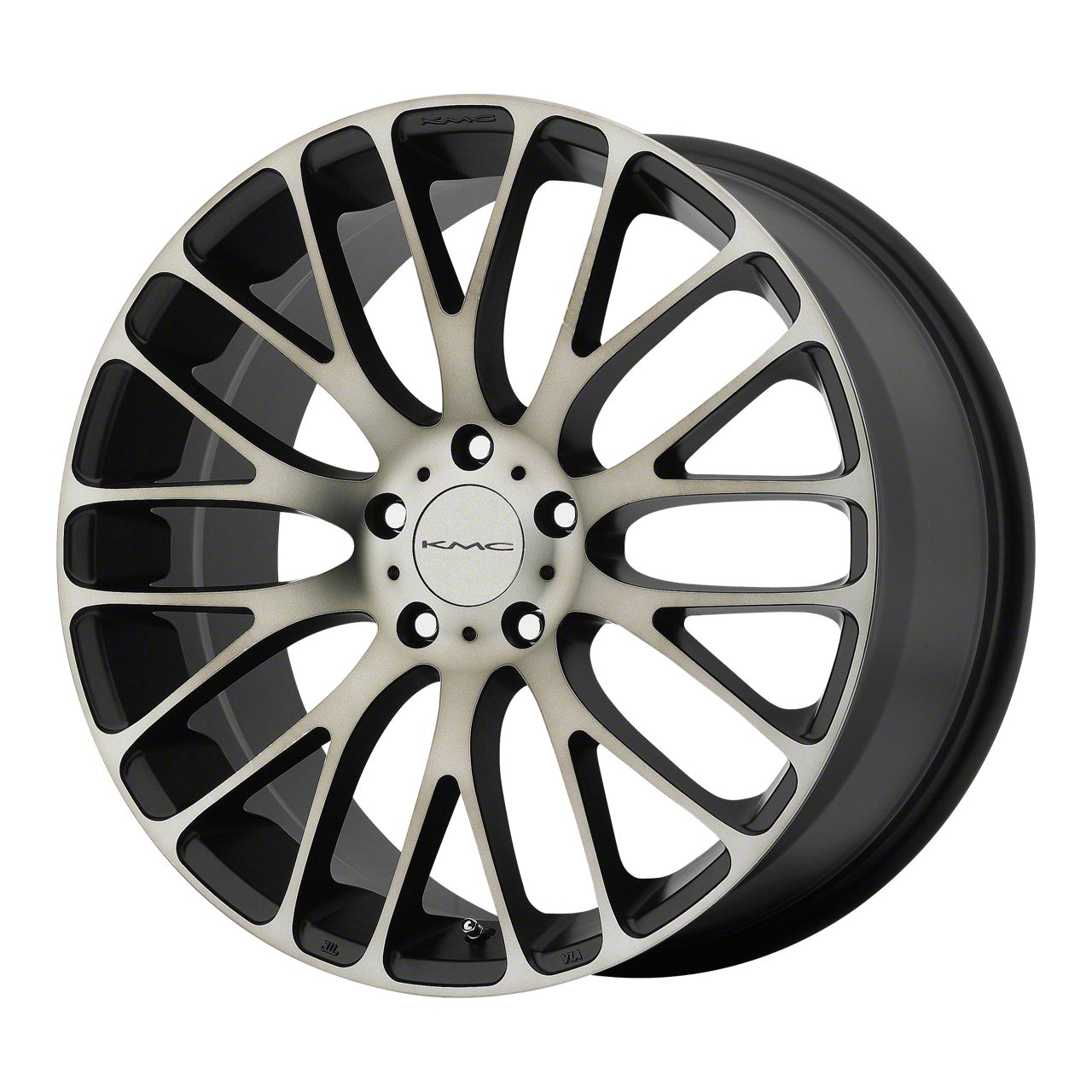 KMC Mach-E Maze Satin Black Machined Wheel; 20x8.5; 40mm Offset ...