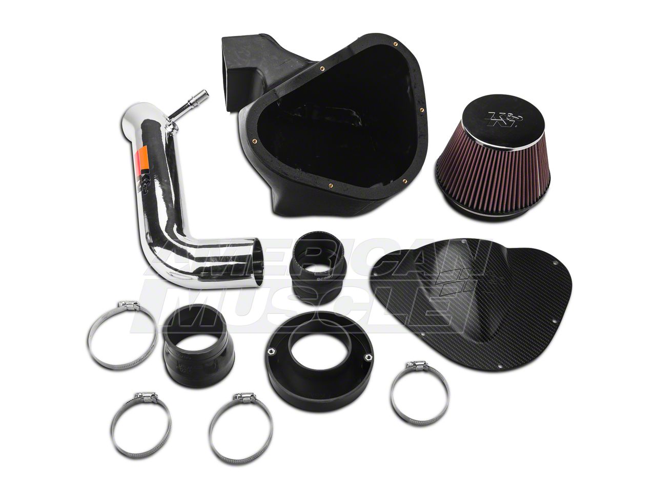 K&N Mustang Series 69 Typhoon Cold Air Intake 69-3529TP (11-14 Mustang ...