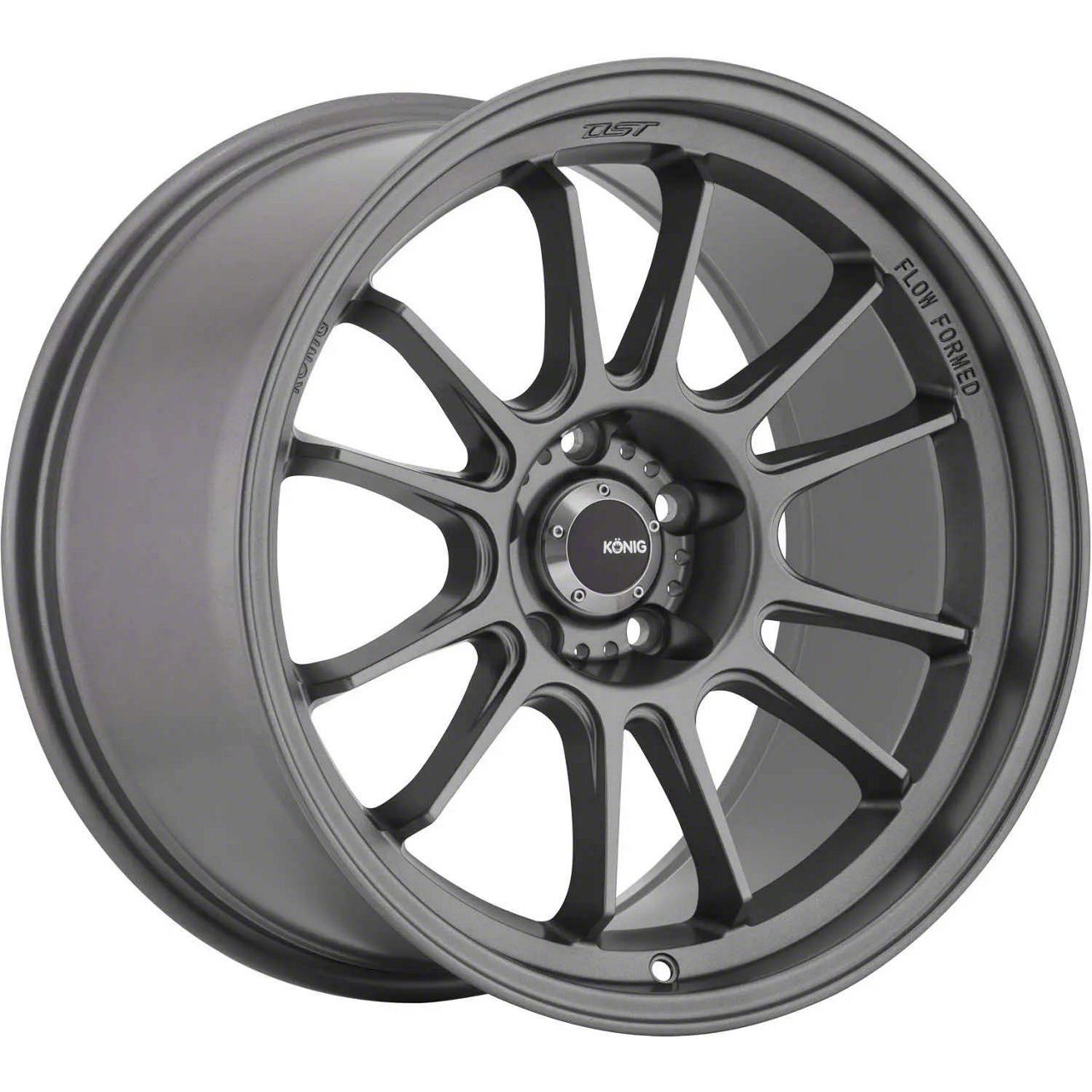Konig Mustang Hypergram Matte Grey Wheel; 19x8.5; 38mm Offset ...