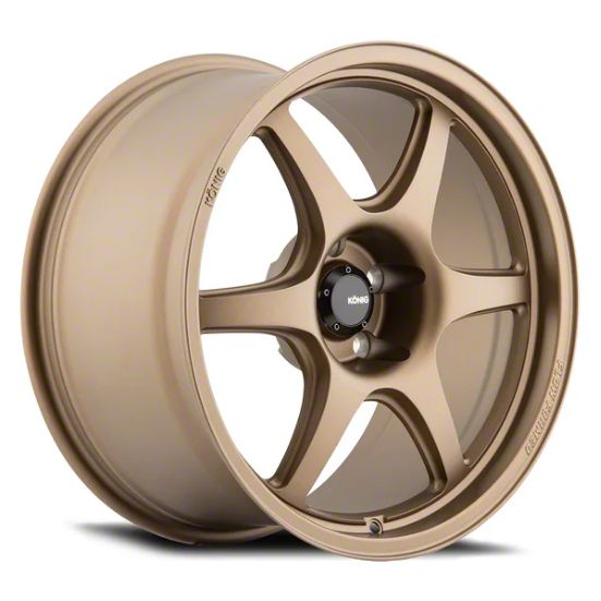 Konig Camaro Hexaform Matte Bronze Wheel; Rear Only; 18x10.5; 33mm ...