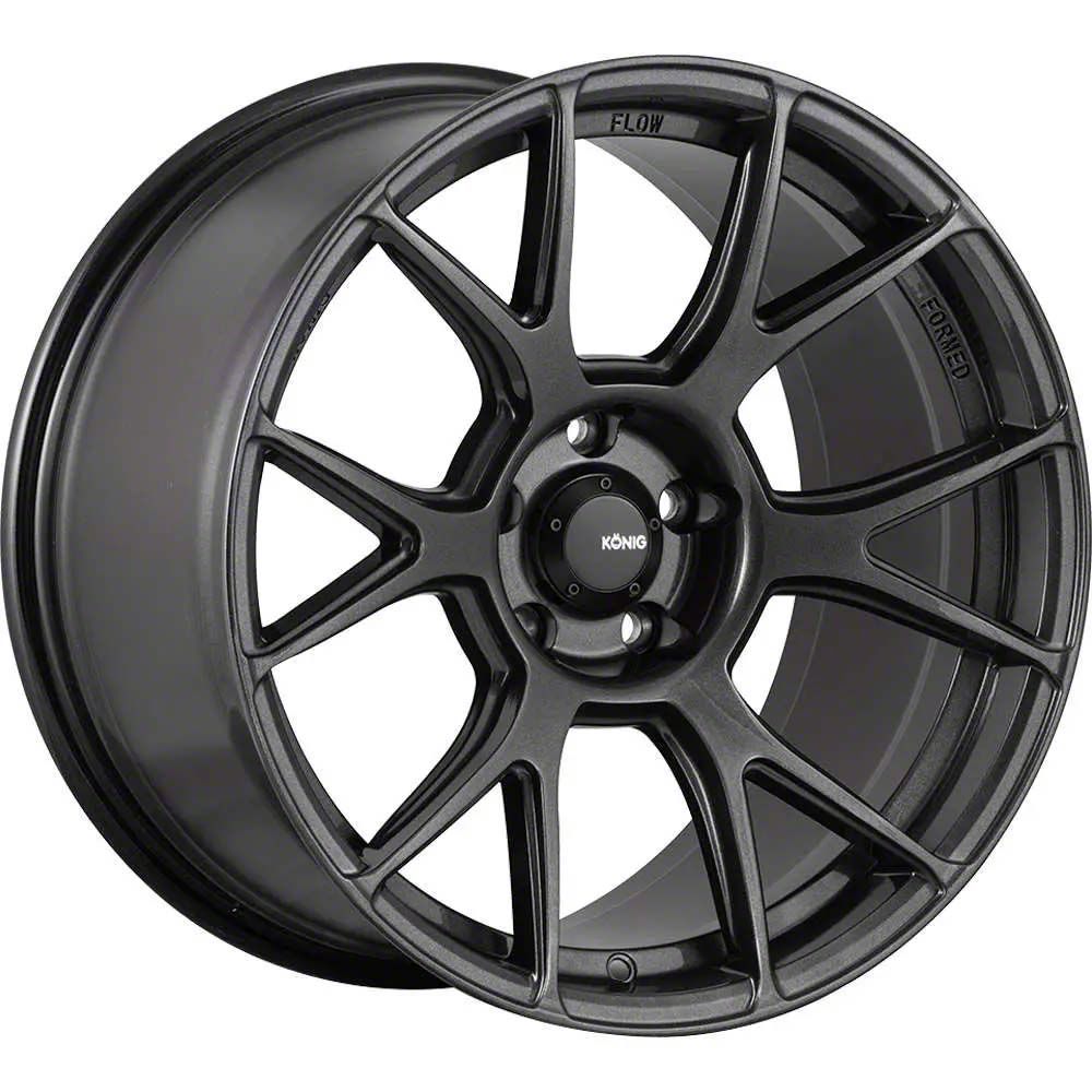 Konig Mustang Ampliform Dark Metallic Graphite Wheel; 20x9.5; 35mm ...