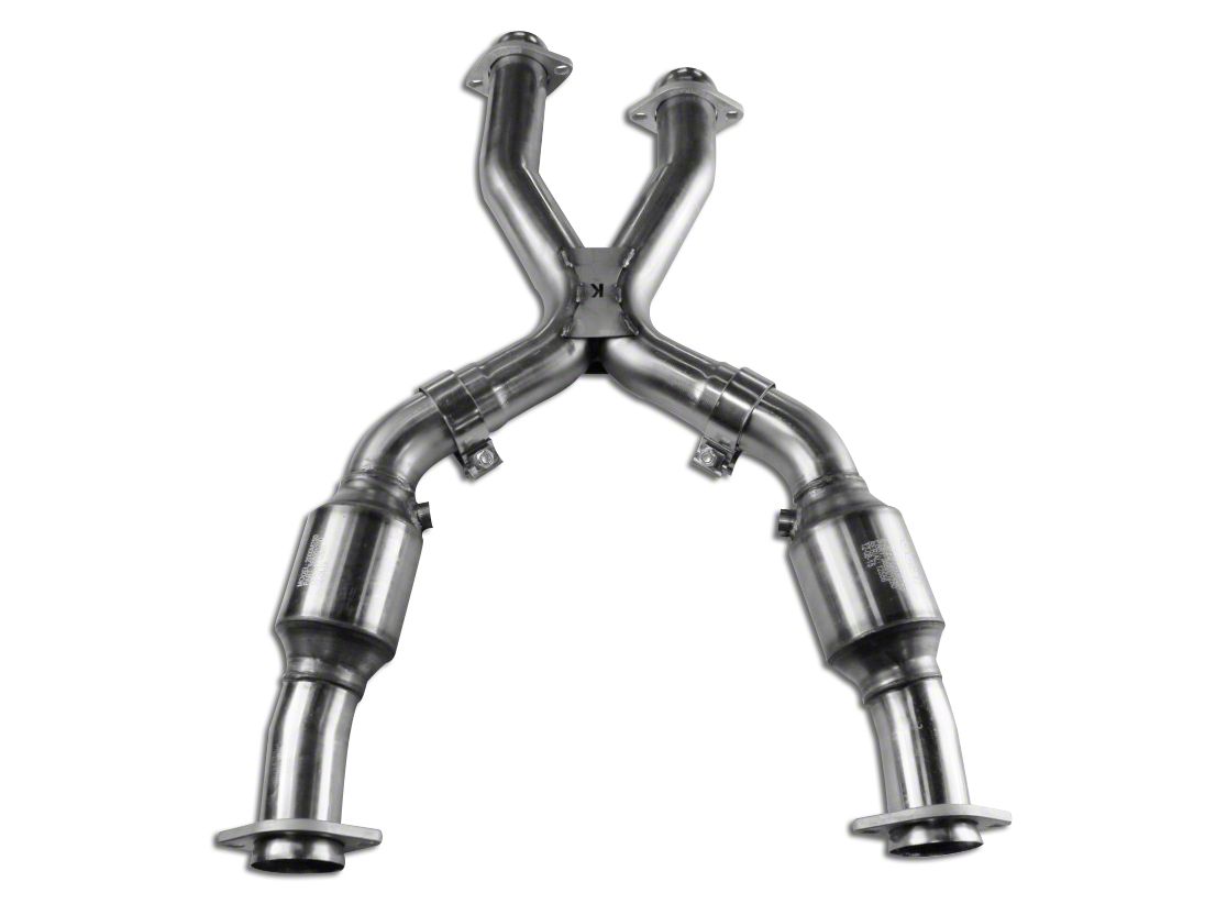 Kooks Mustang 2.5 in. Green Catted X-Pipe 11203340 (99-04 4.6L w/ Long ...