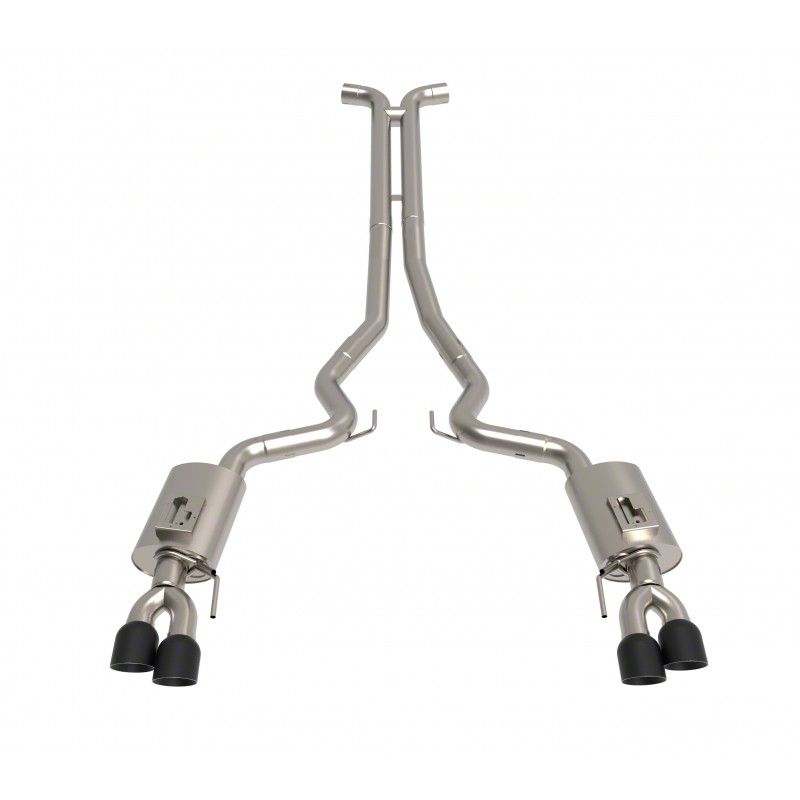 Kooks Mustang Full 3-Inch Cat-Back Exhaust with H-Pipe and Black Tips ...