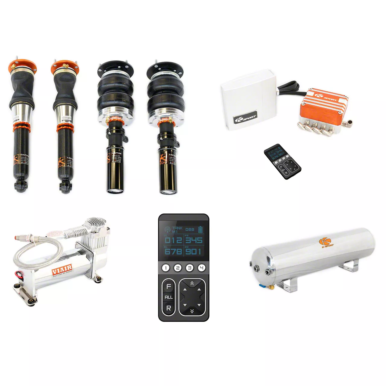 Ksport Challenger Airtech Pro Plus Air Suspension Kit CCY030-APP (11-23 ...
