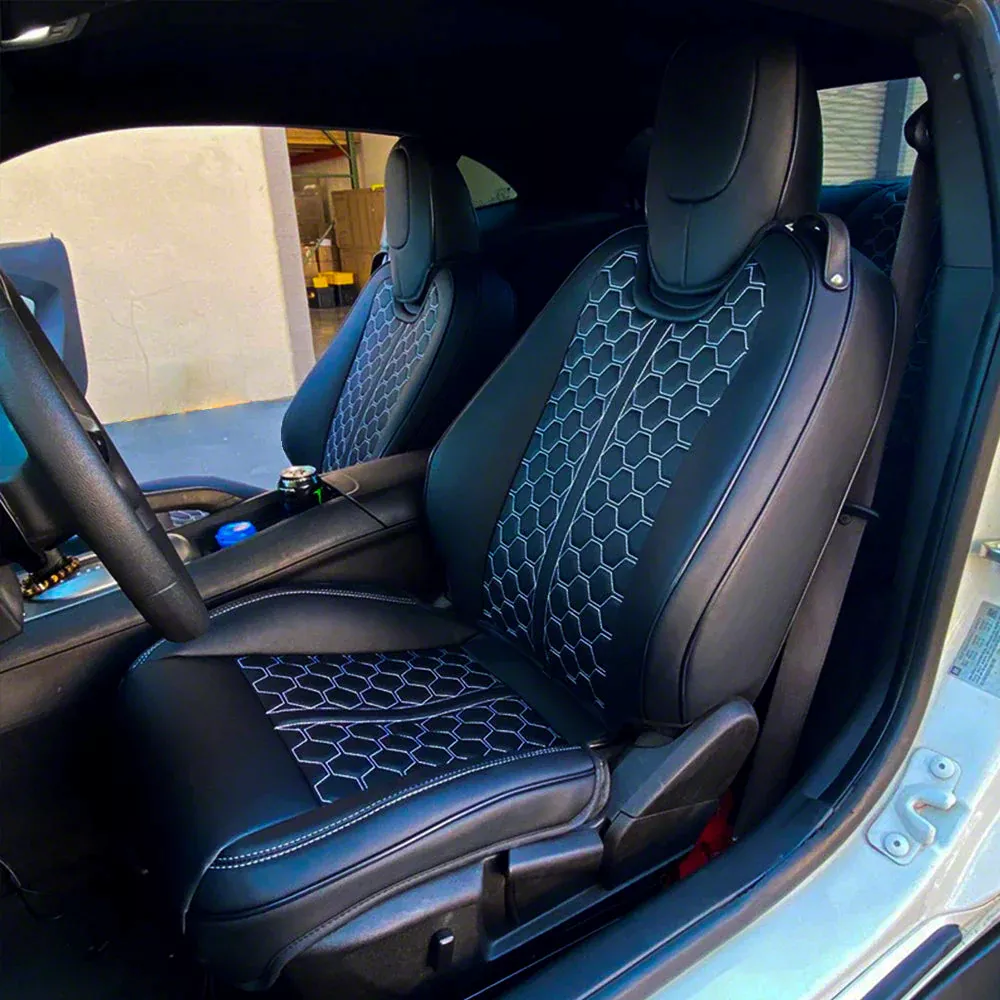 Kustom Interior Camaro Premium Artificial Leather Front and Rear Seat ...