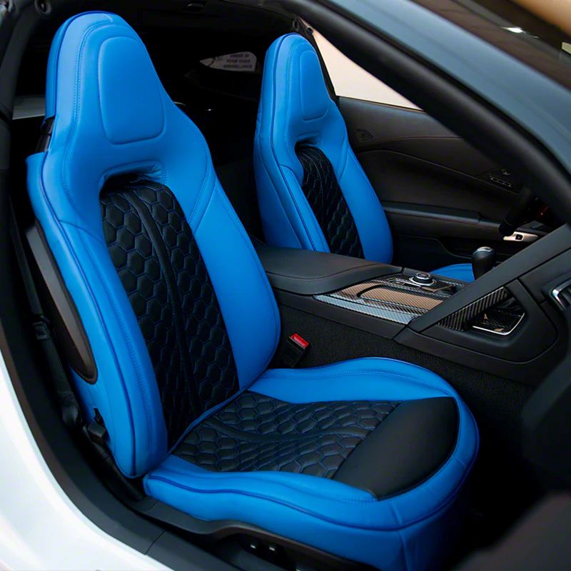 Kustom Interiors Corvette Premium Artificial Leather Front and Rear ...