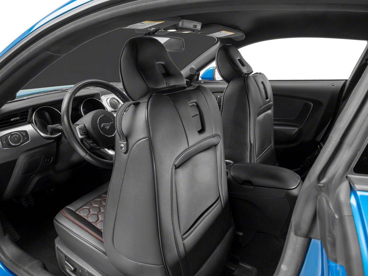 Kustom Interiors Mustang Premium Artificial Leather Front and Rear Seat ...