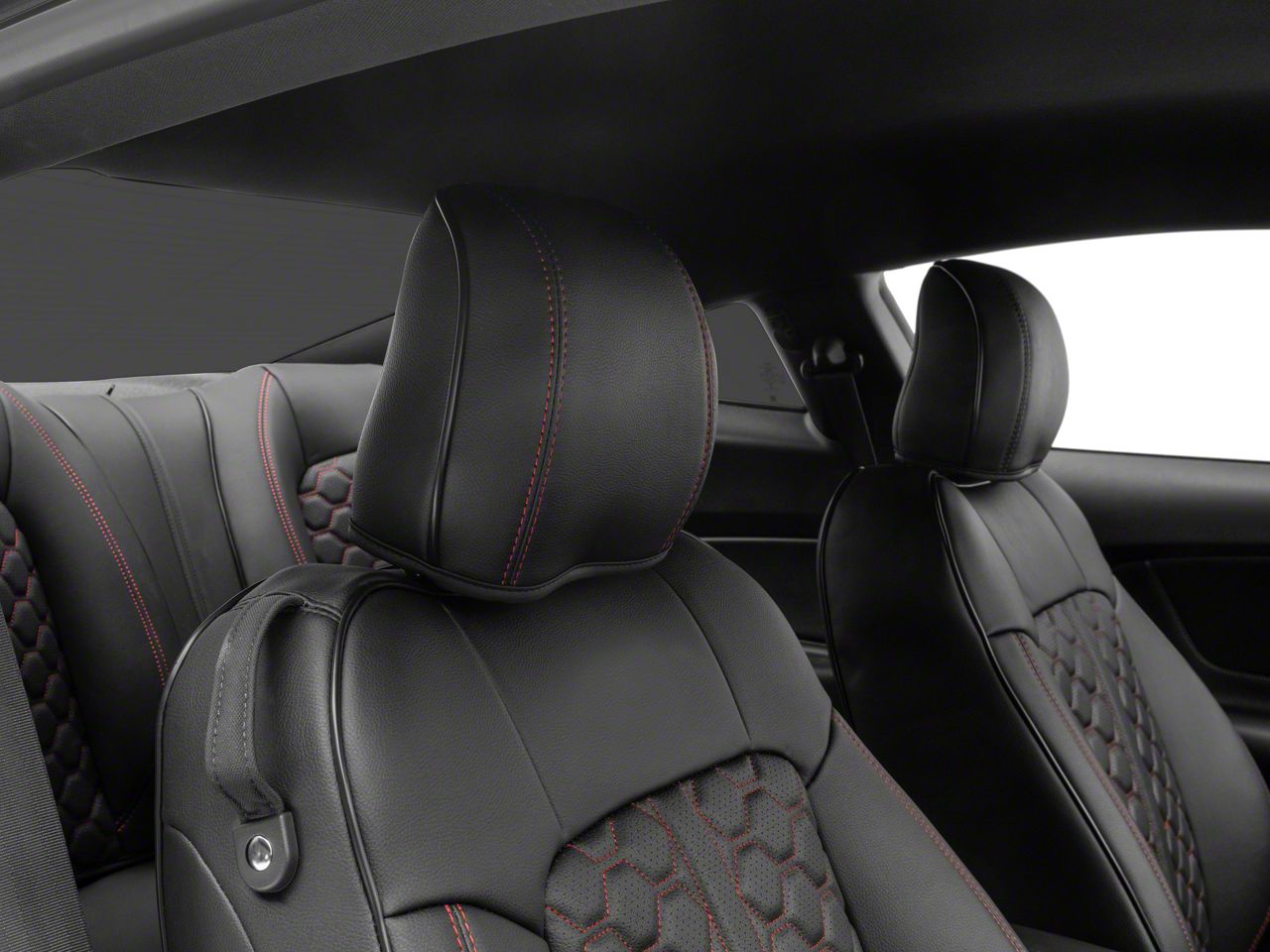 Kustom Interiors Mustang Premium Artificial Leather Front and Rear Seat ...