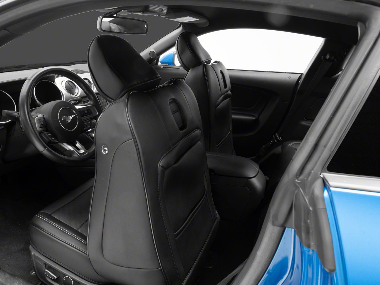 Kustom Interiors Mustang Premium Artificial Leather Front and Rear Seat ...