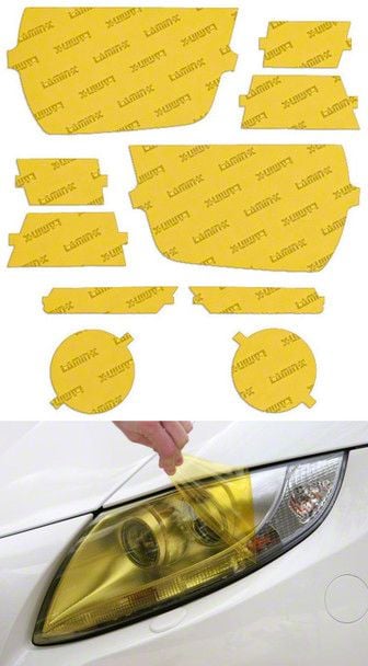 Lamin-X Camaro Headlight Tint Covers; Yellow CH025Y (10-13 Camaro ...