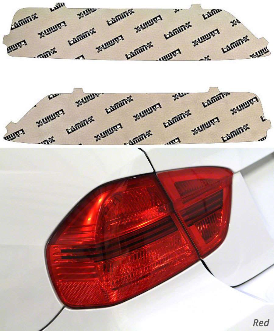 Lamin-X Camaro Tail Light Tint Covers; Red CH242R (14-15 Camaro LS w/o ...