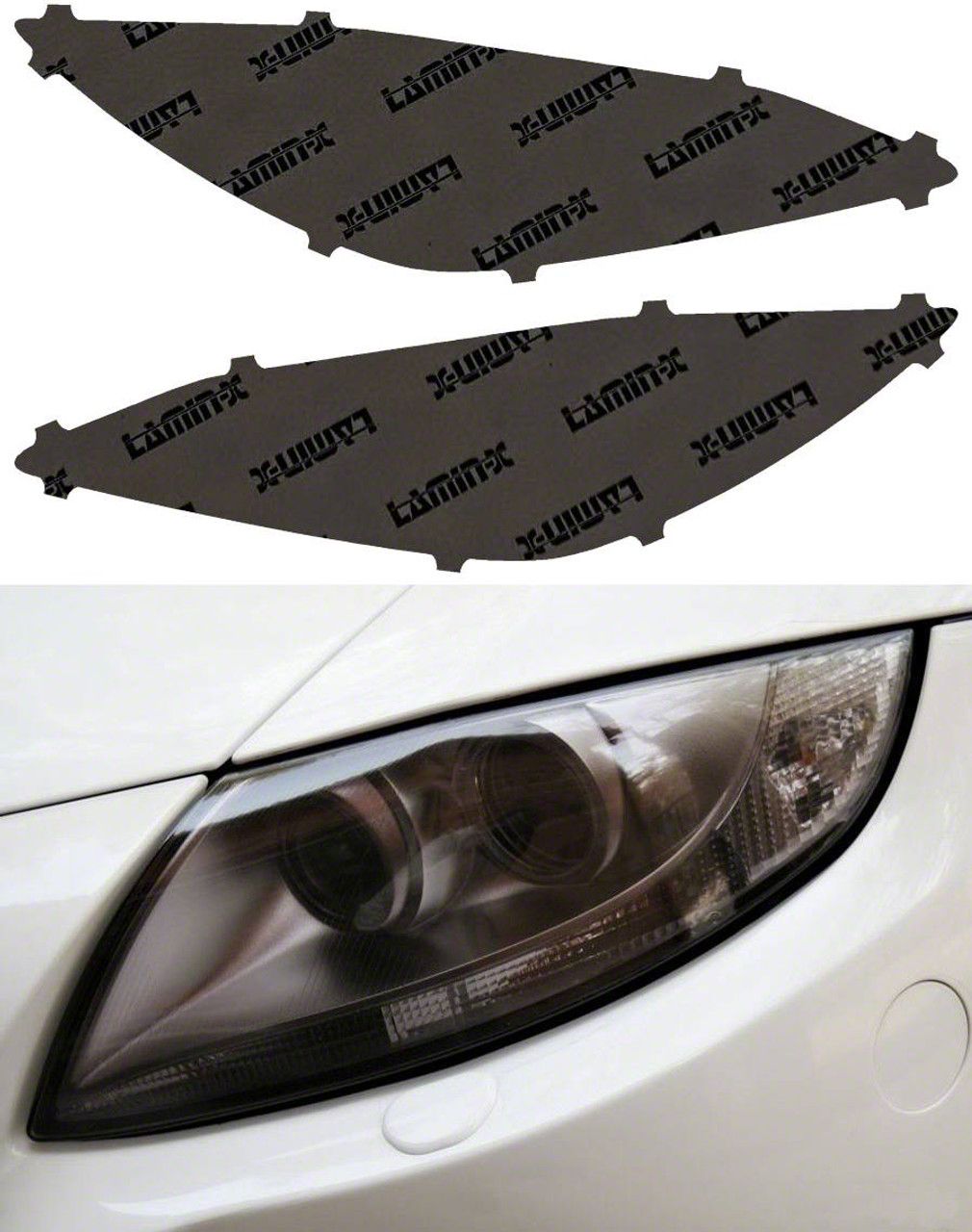 Lamin-X Corvette Headlight Tint Covers; Gunsmoke CH080G (20-26 Corvette ...