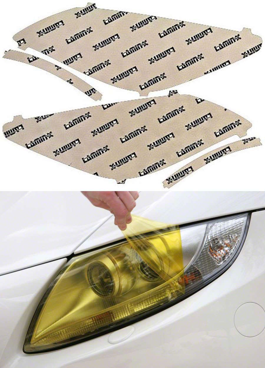 Lamin-X Corvette Headlight Tint Covers; Yellow CH037Y (14-19 Corvette ...