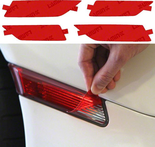 Lamin-X Corvette Reverse Light Tint Covers; Red CH2670R (20-26 Corvette ...