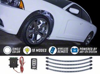 LEDGlow Challenger White Wheel Well Lighting Kit LU-WW-W (Universal ...