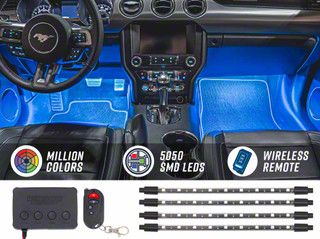 LEDGlow Corvette Million Color Pro Expandable Interior Lighting Kit; 10 ...