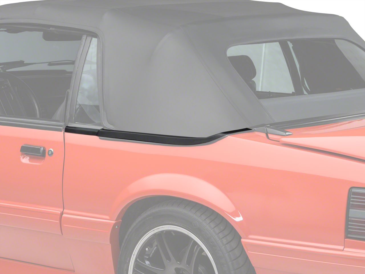Mustang Convertible Top Boot Well Molding; Driver Side (87-93 Mustang ...