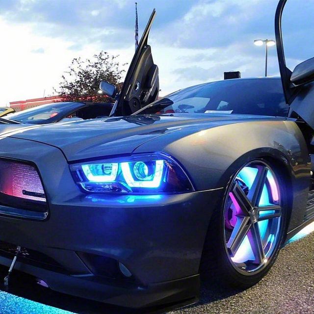 Lighting Trendz Camaro Flow Series Galaxy Wheel Ring Double Row LED ...
