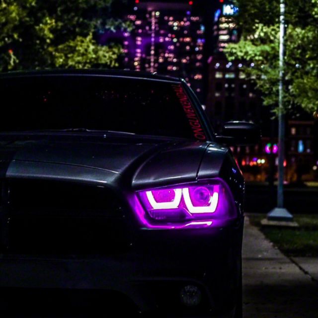 Charger Spec-D U-Bar Headlight Flow Series DRL Boards with Bluetooth ...
