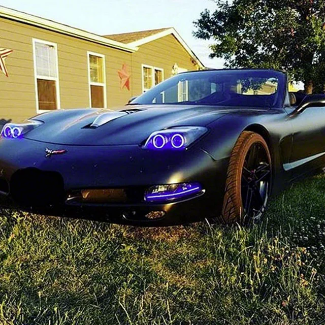 Corvette RGBW Headlight Halo Kit with Bluetooth Controller (97-04 ...