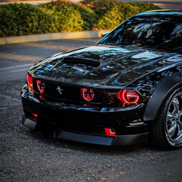 Mustang Flow Series Headlight Halo Kit with Grille Fog Light Halos and ...