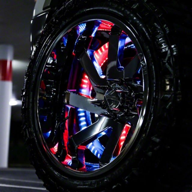 Lighting Trendz Mustang RGBW Galaxy Wheel Ring Single Row LED Light Kit ...