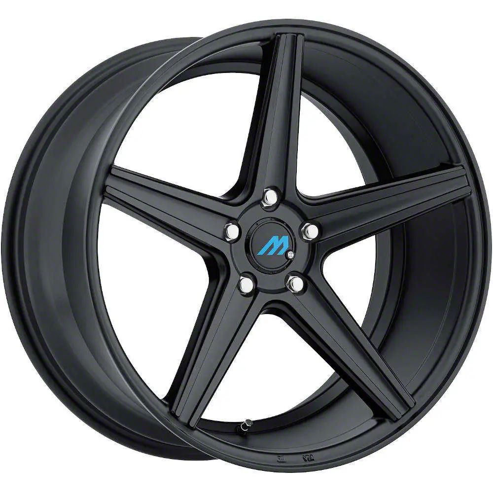 MACH Euro Concave Charger ME.1 Satin Black Wheel; Rear Only; 20x10 ...