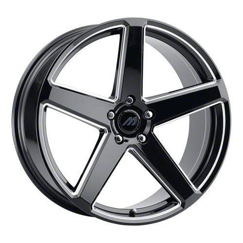 MACH Forged Charger MF.15 Glossy Black Milled Wheel; 20x9; 15mm Offset ...