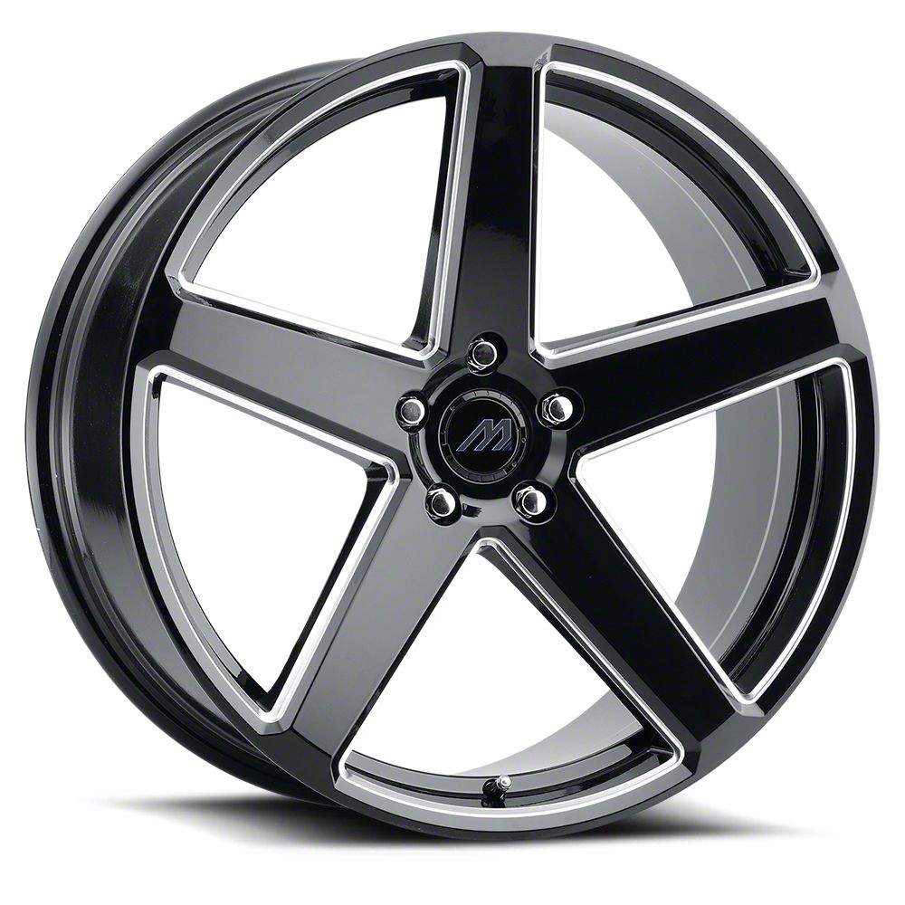 MACH Forged Charger MF.15 Glossy Black Milled Wheel; 20x9; 32mm Offset ...