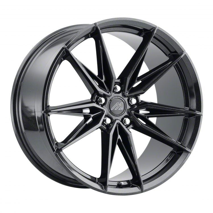 MACH Forged Challenger MF.5 Metallic Black Wheel; 20x9; 15mm Offset MF5 ...