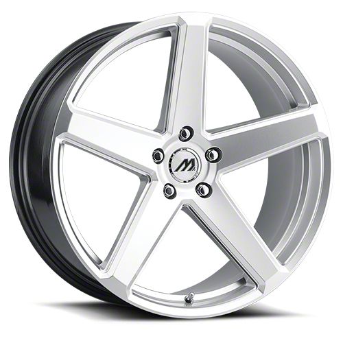 MACH Forged Charger MF.15 Hyper Silver Milled Wheel; Rear Only; 20x10.5 ...