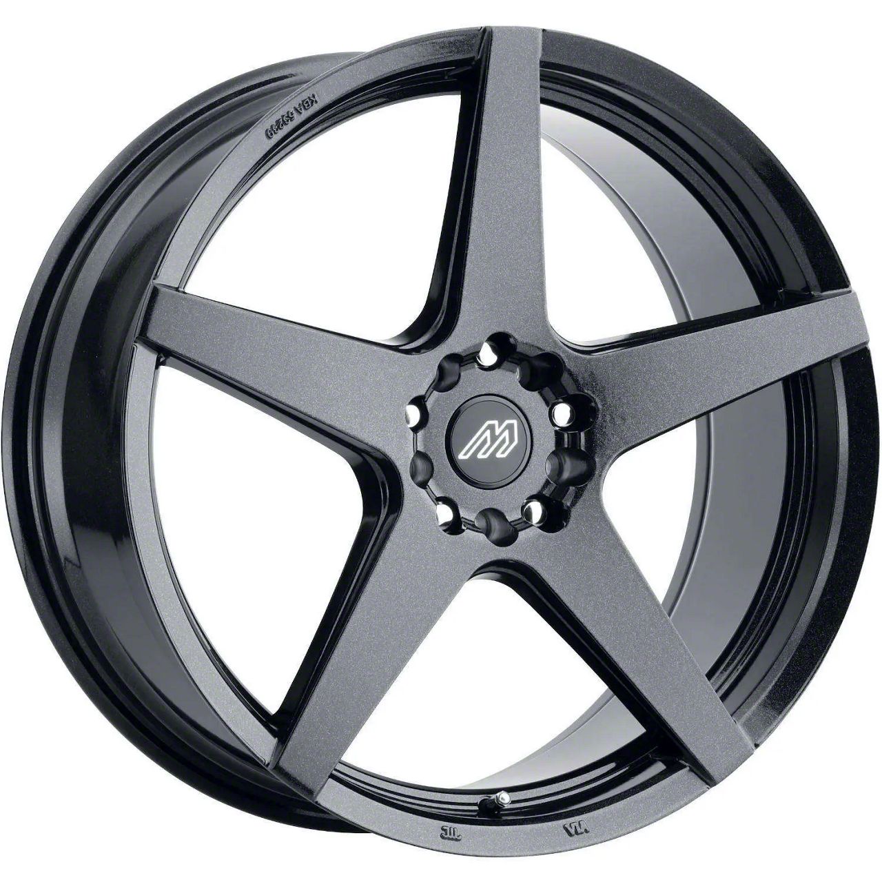 MACH Performance Challenger MP.52 Metallic Black Wheel; 20x8.5; 35mm ...