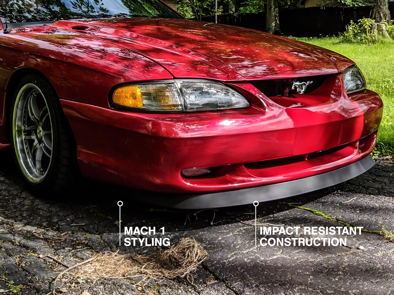 SpeedForm Mustang Mach 1 Chin Spoiler 11005G99 (99-04 Mustang GT, V6 ...