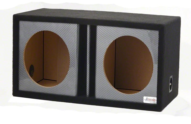 Mach-E 10-Inch Dual Vented Black Carbon Fiber Subwoofer Enclosure ...
