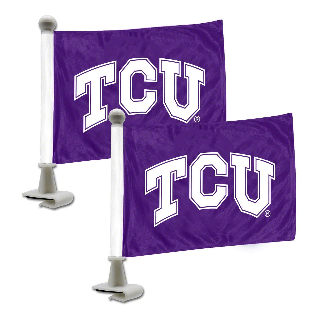 Mach-E Ambassador Flags with TCU University Logo; Purple (Universal ...