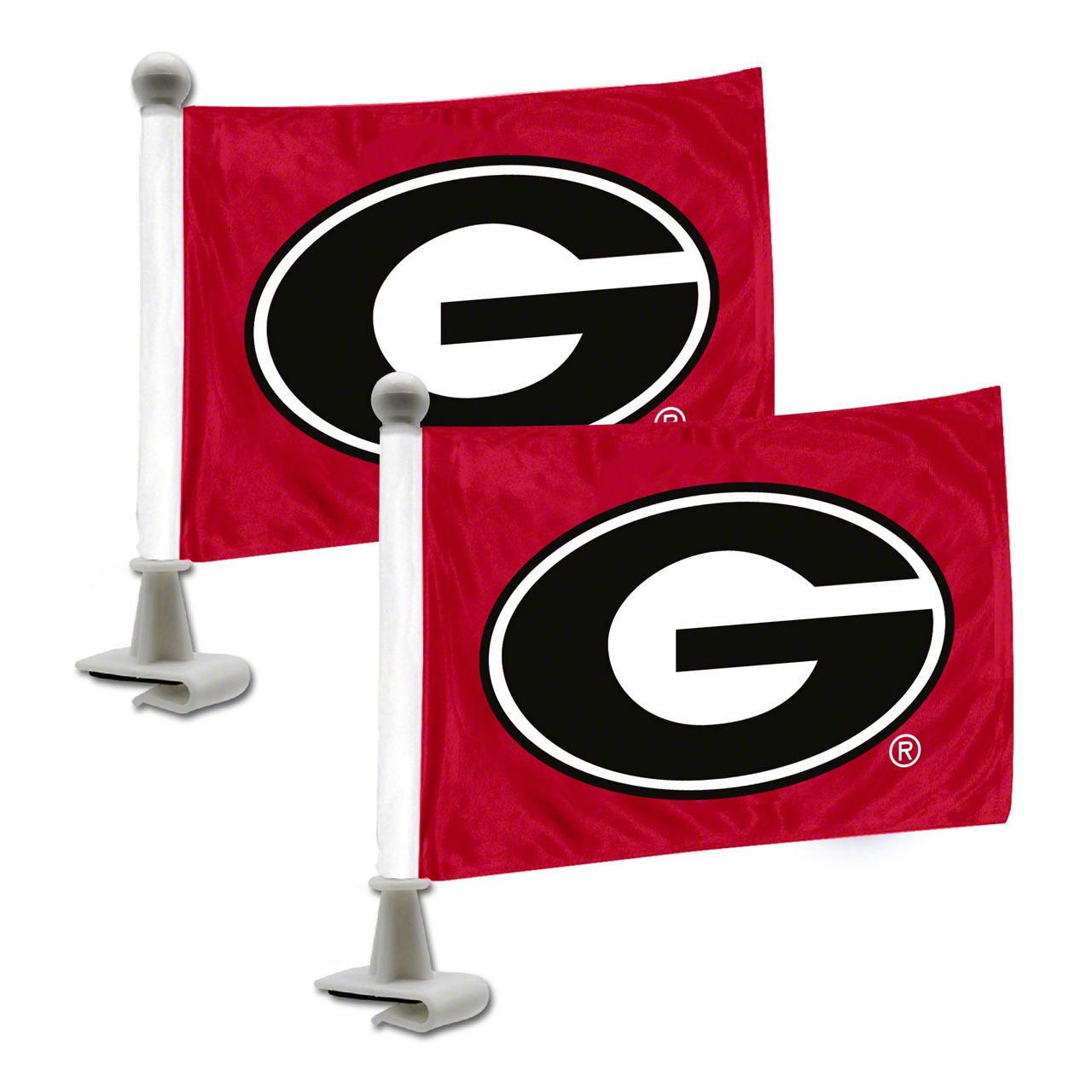 Mach-E Ambassador Flags with University of Georgia Logo; Red (Universal ...