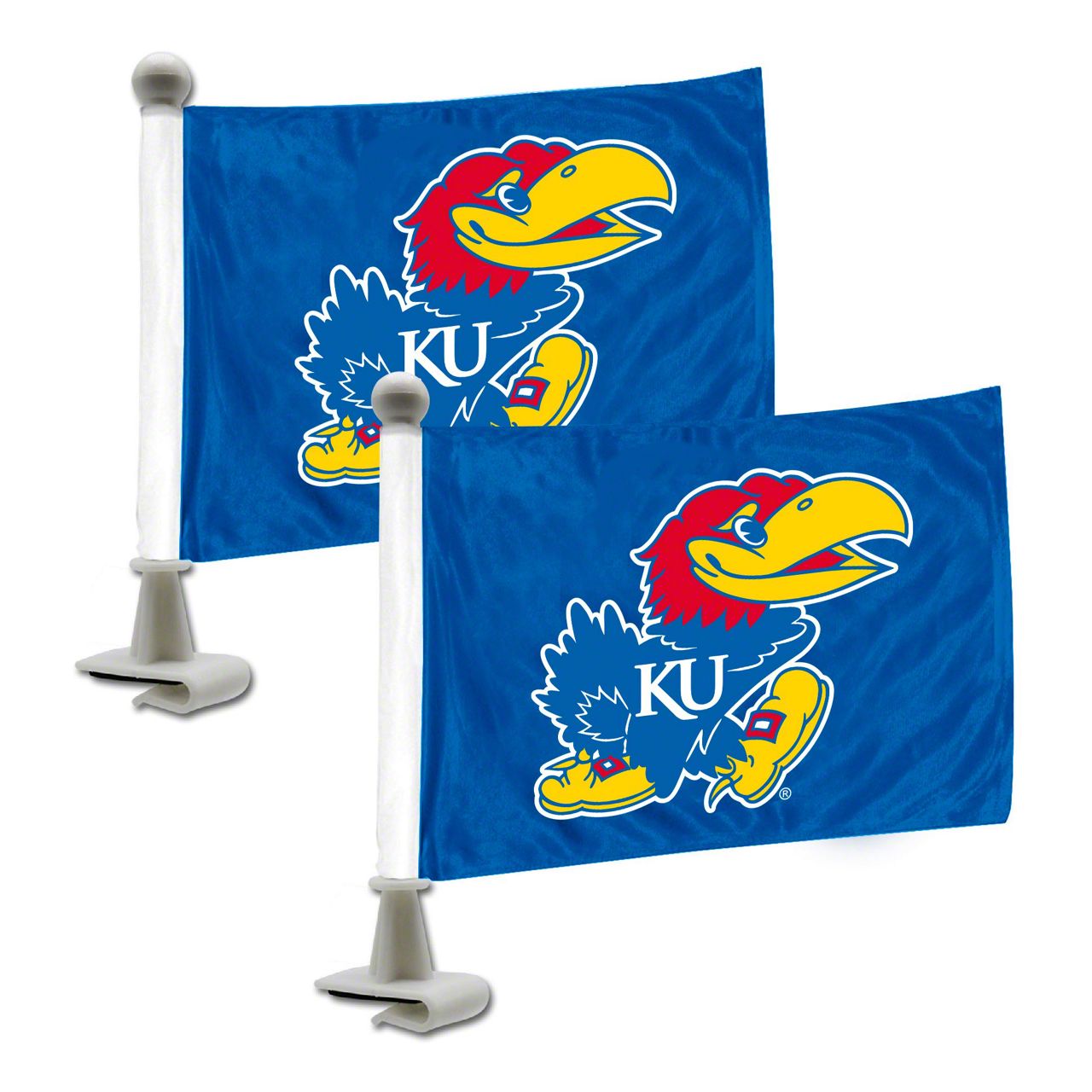 Mach-E Ambassador Flags with University of Kansas Logo; Blue (Universal ...