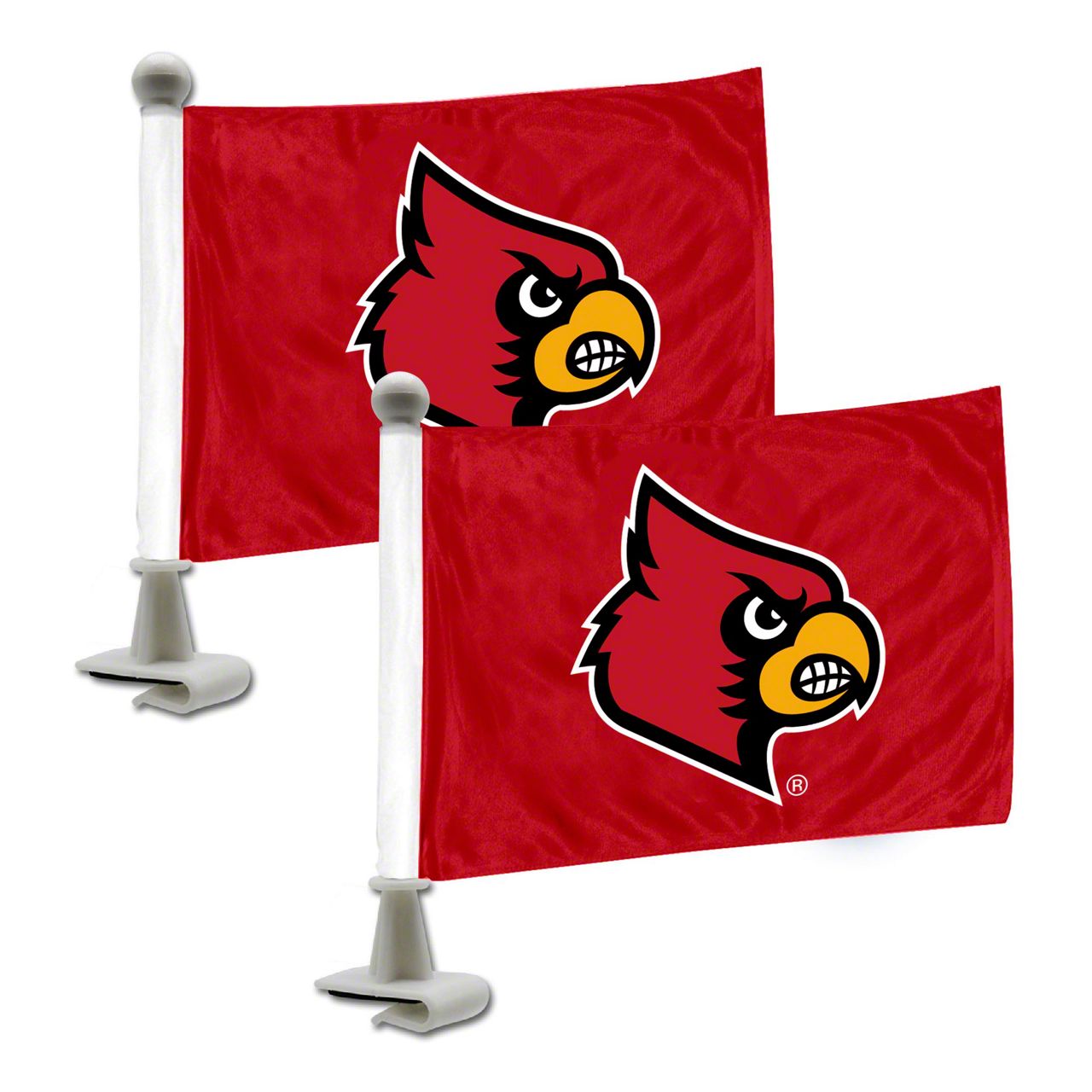 Mach-E Ambassador Flags with University of Louisville Logo; Red ...