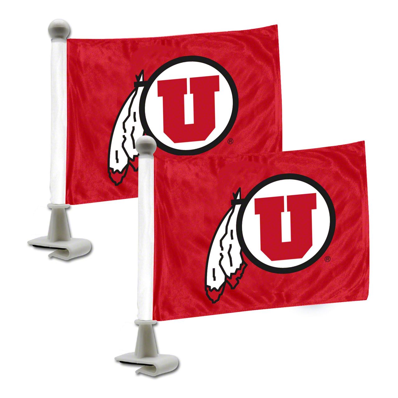 Mach-E Ambassador Flags with University of Utah Logo; Red (Universal ...