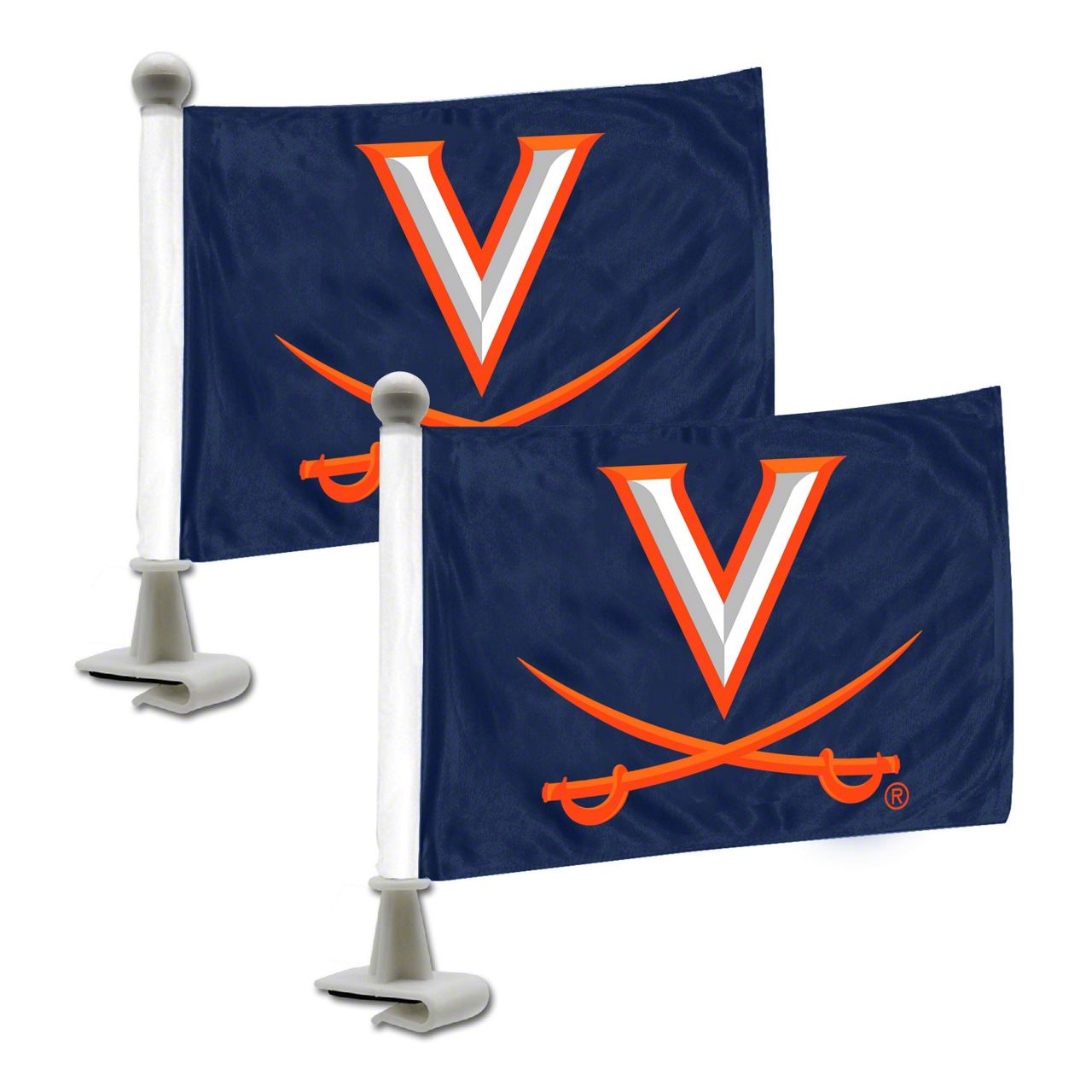Mach-E Ambassador Flags with University of Virginia Logo; Blue ...
