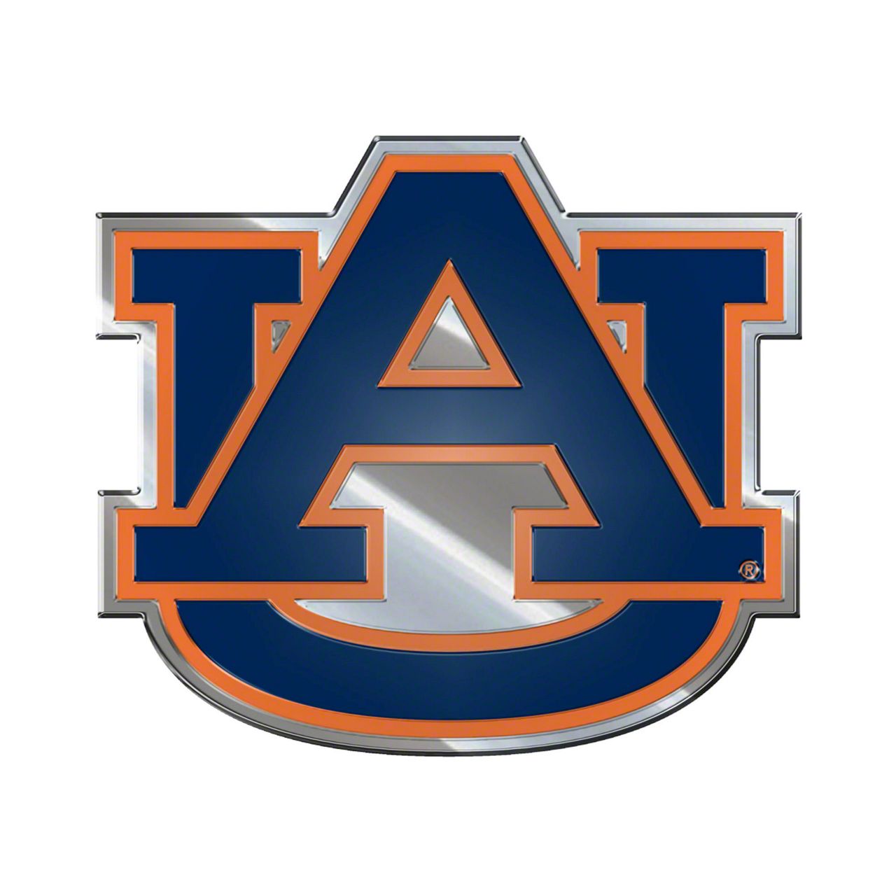 Mach-E Auburn University Embossed Emblem; Blue and Orange (Universal ...