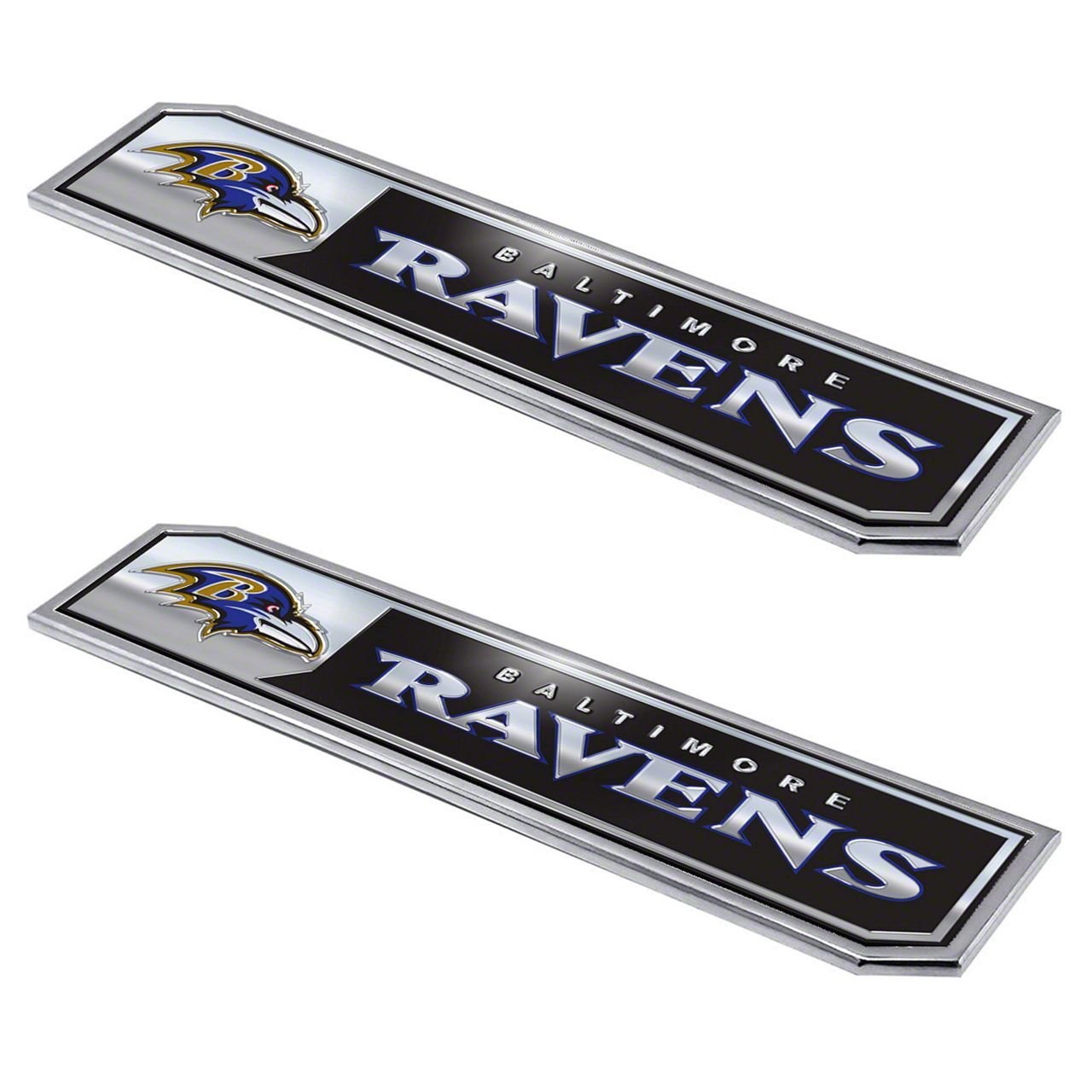 Mach-E Baltimore Ravens Embossed Emblems; Black (Universal; Some ...
