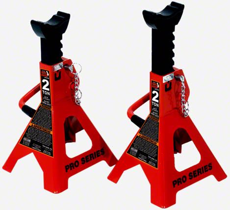 Mach-E Big Red Double Lock Jack Stands; 2-Ton Capacity - Free Shipping