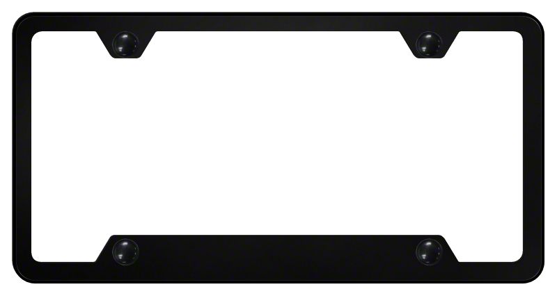 Mach-E Blank Cut-Out 4-Hole License Plate Frame (Universal; Some ...