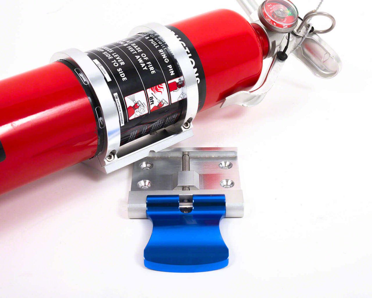 Mach-E Cam-Lock Fire Extinguisher Quick Release; 3-Inch Diameter; Red ...
