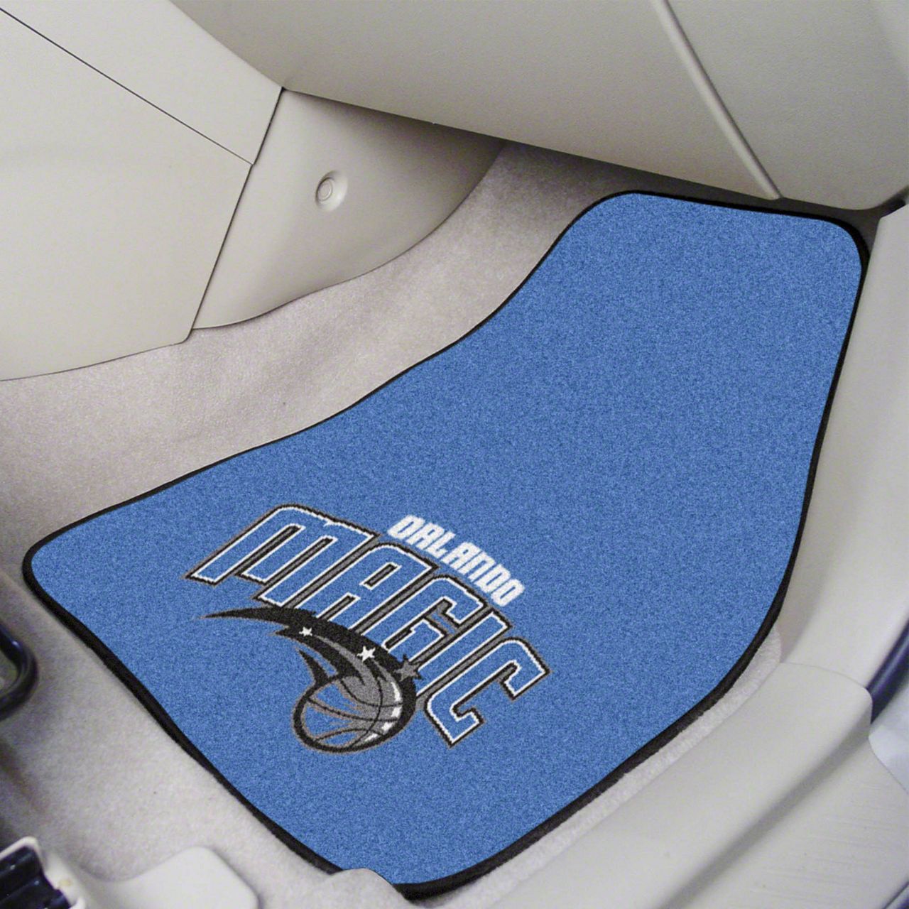 Mach-E Carpet Front Floor Mats with Orlando Magic Logo; Blue (Universal ...